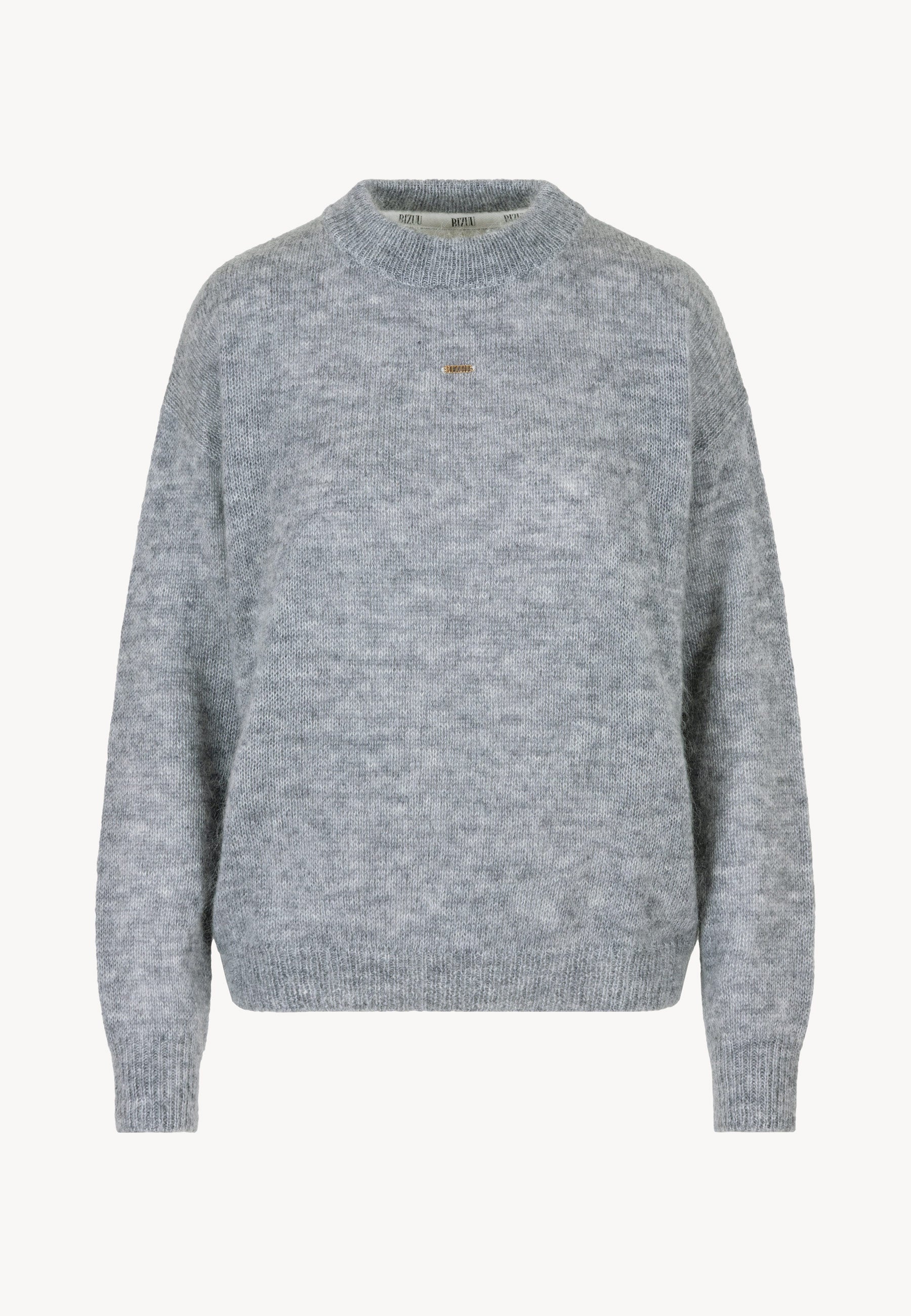 FAROA grey wool sweater – Bizuu