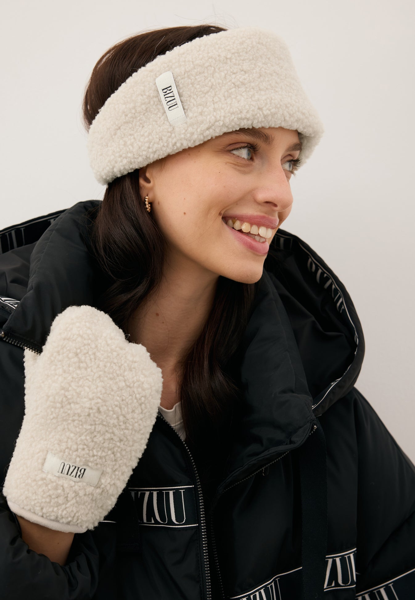 Faux shearling headband FUZZKA – Bizuu